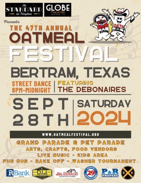 Oatmeal Festival – 48th Annual – Saturday, September 27, 2025